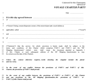 Charter Parties | Knowledge Of Sea