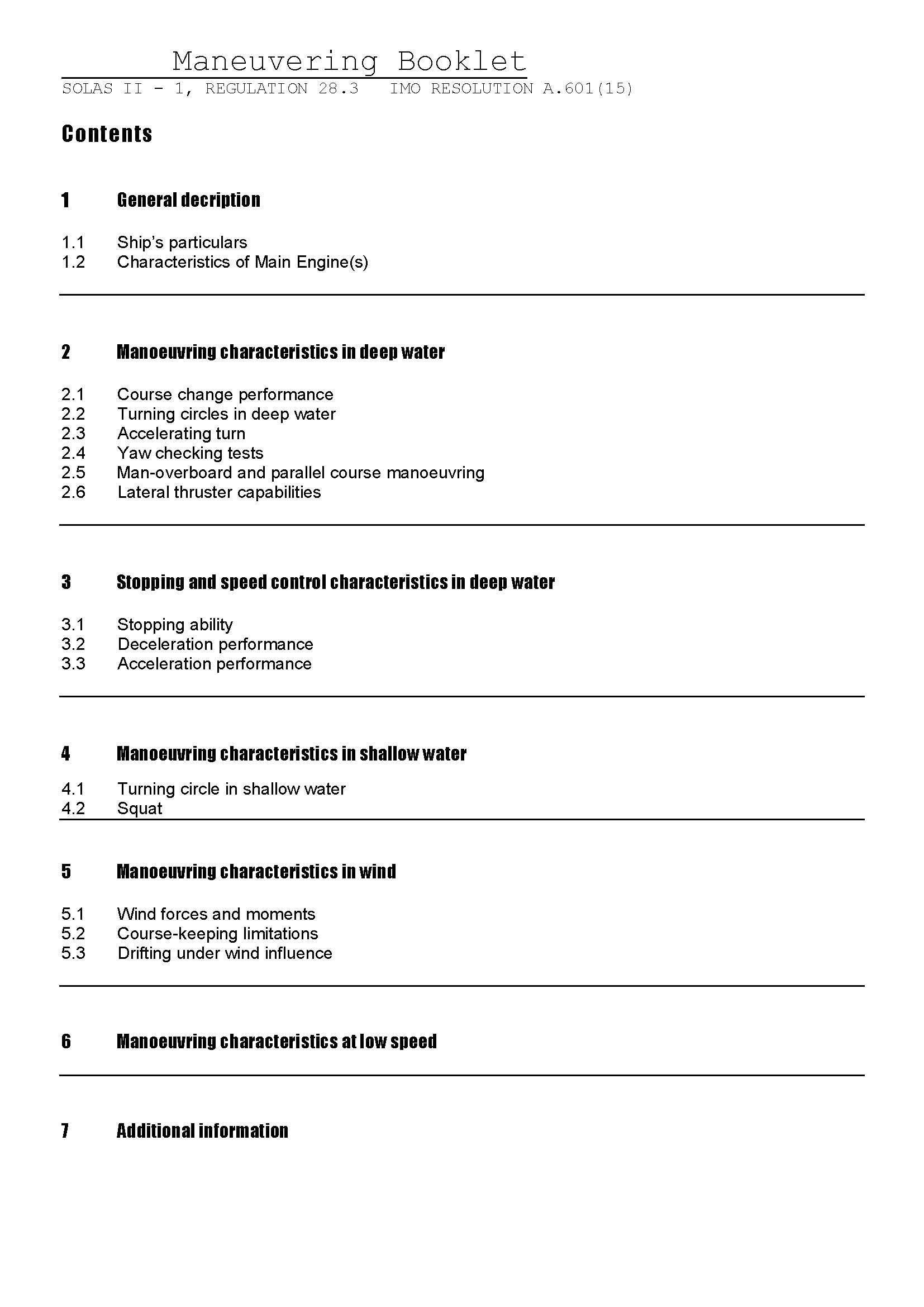 Manoeuvring Booklet | Knowledge Of Sea