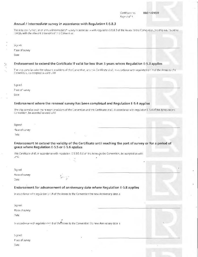 Certificates & Documents To be Carried Onboard Vessel – Knowledge Of Sea