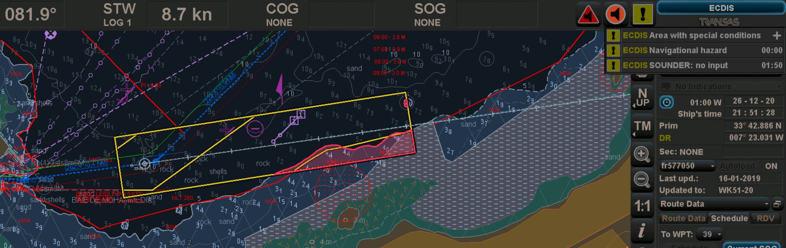 ECDIS - Detection Area | Knowledge Of Sea