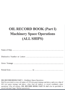 Oil Record Book Part I | Knowledge Of Sea